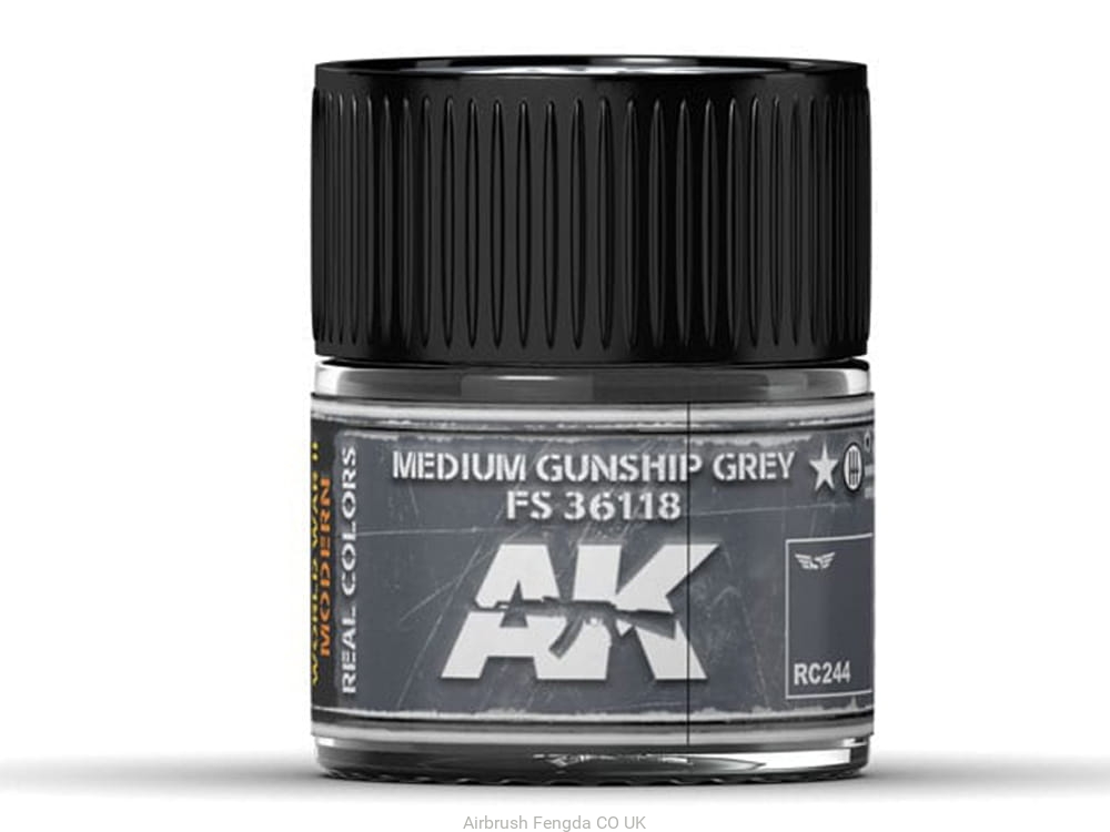 AK REAL COLORS RC244 Medium Gunship Grey FS 36118 (10ml)