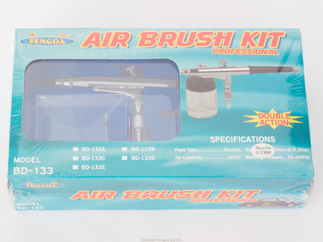 Double-Action Airbrush Fengda® BD-133A with Nozzle 0,2 mm