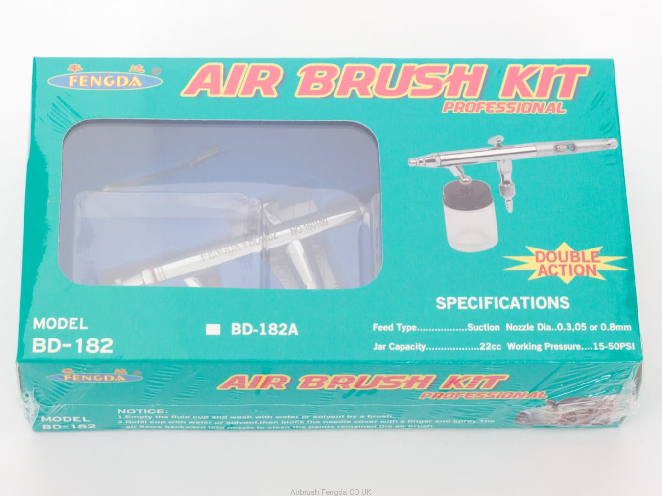 Double-Action Airbrush Fengda® BD-182 with Nozzle 0,3 mm