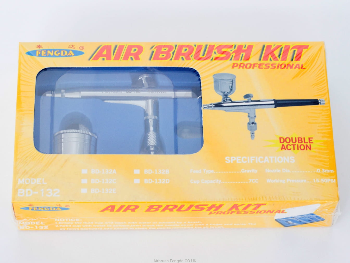 Double-Action Airbrush Fengda® BD-132 with Nozzle 0,25 mm