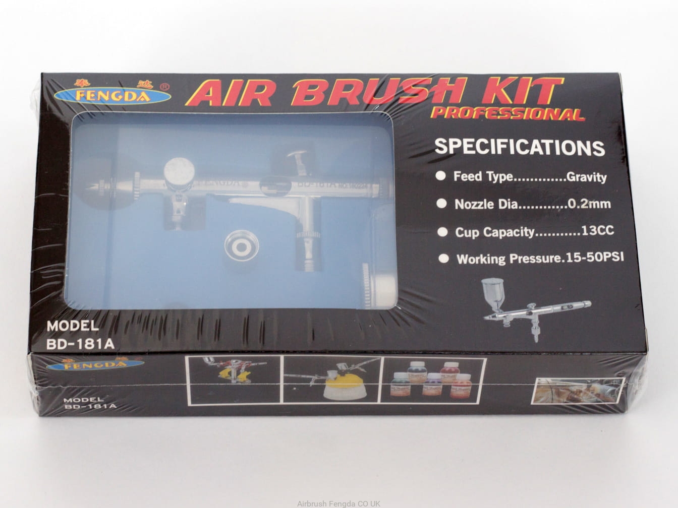 Double-Action Airbrush Fengda® BD-181A with Nozzle 0,2 mm