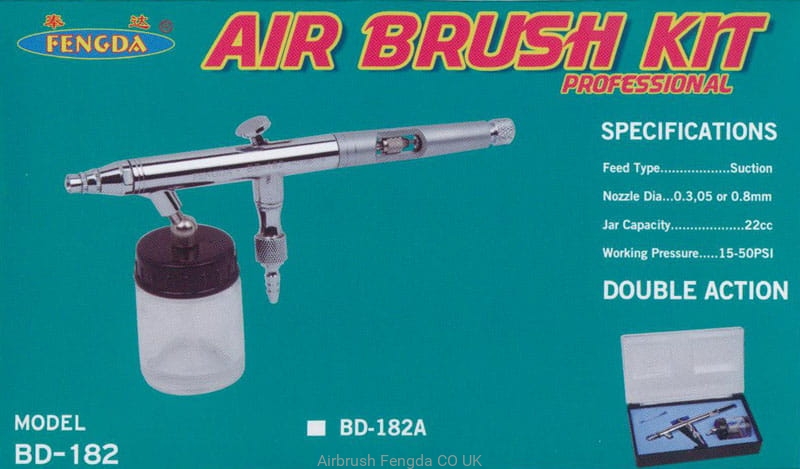 Double-Action Airbrush Fengda® BD-182 with Nozzle 0,3 mm