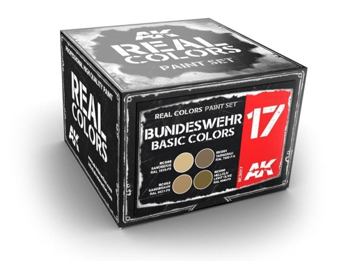 AK REAL COLORS SET RCS017 BUNDESWEHR BASIC COLORS (4x10ml)